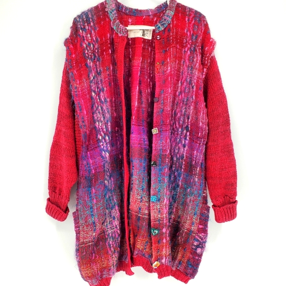 maggie doyle | Sweaters | Maggie Doyle Handwoven Design One Size ...